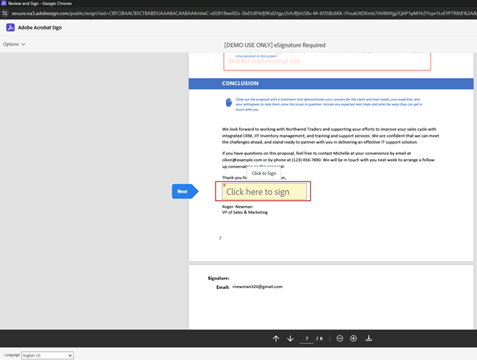 Electronically Signing (e-Sign) Documents