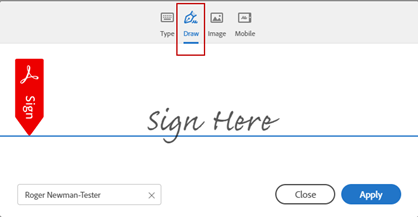 Electronically Signing (e-Sign) Documents