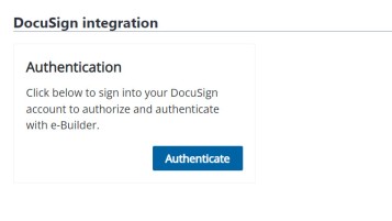 eSignature - DocuSign Authentication