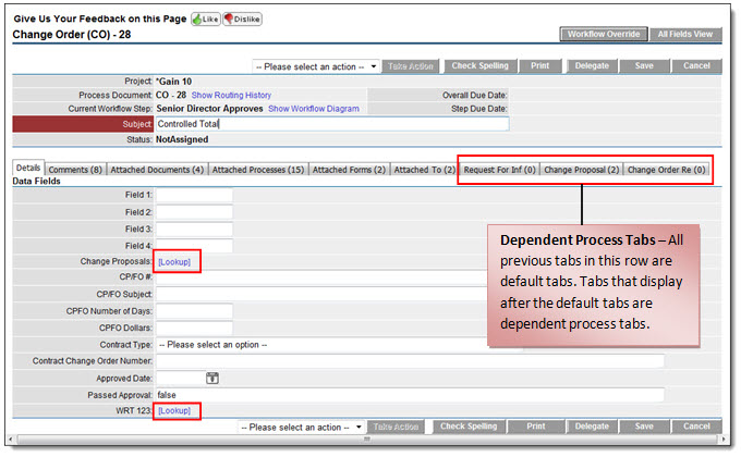 View Linked Processes